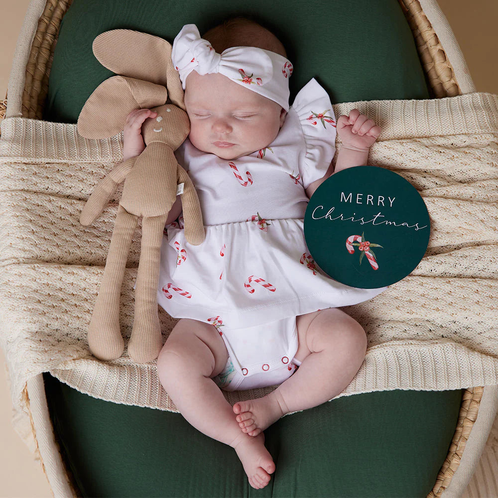 Snuggle Hunny Reversible Single Milestone Card | Candy Cane – Full of ...